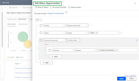 personalize pipeline view in dynamic 365 microsoft dynamics 365 crm