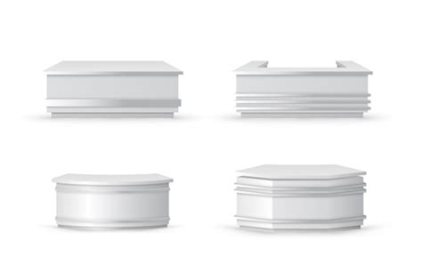 현실적인 프로모션 카운터 테이블 무료 벡터