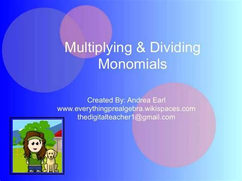 Monomials Notes Ppt