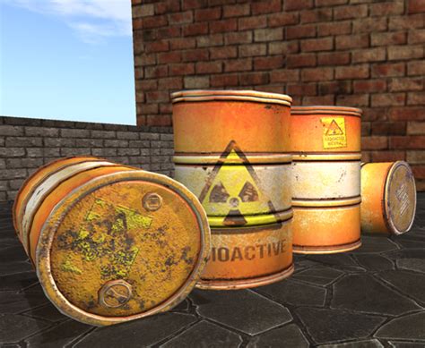 Second Life Marketplace Radioactive Oil Drum