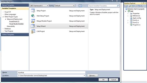 How To Create Setup Fileexe File From Windows Forms Application Mynet Tutorials