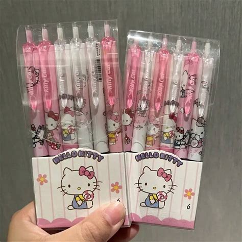 Sanrio 6pcs Sanrio Gel Pens 055mm Fine Tips Hello Kitty