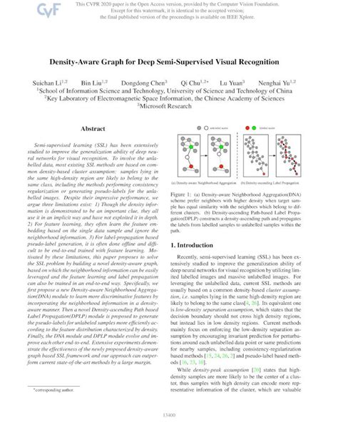 Pdf Density Aware Graph For Deep Semi Supervised Visual Recognition · 2020 6 29 · Density