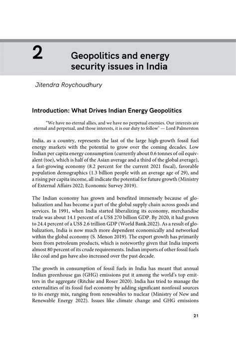 Pdf Geopolitics And Energy Security Issues In India