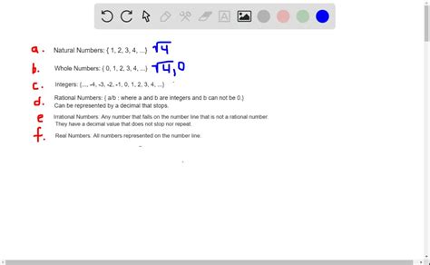 Solvedlist All Numbers From The Given Set That Are A Natural Numbers