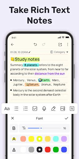 دانلود برنامه Mind Notes Note Taking Apps اندروید بازار