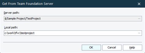 Getting Test Projects From Team Foundation Version Control Repository