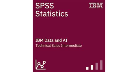 Spss Statistics Technical Sales Intermediate Credly