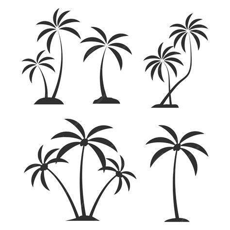 Premium Vector Coconut Tree Vector Coconut Tree Illustrations Coconut