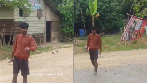 Viral Pria Di Aceh Rusak Baliho Caleg Terekam Mondar Mandir Sambil