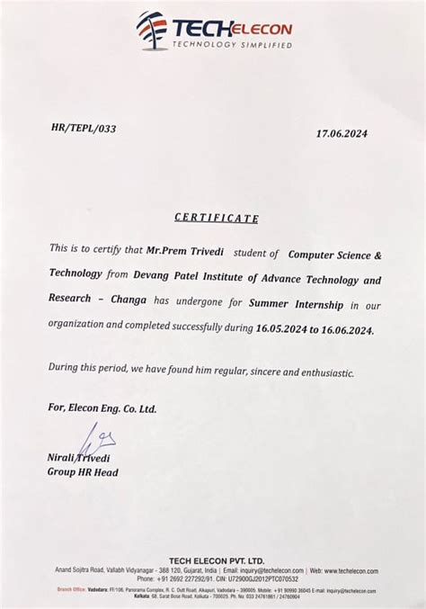 Prem Trivedi On Linkedin Datascience Internship Techelecon Dataanalysis