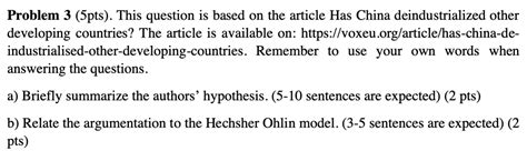 Problem Pts In This Problem You Should Collect Chegg Com