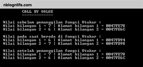 Program Call By Value C Nblognlife