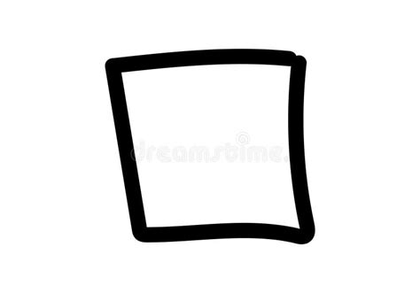 Simple Black And White Checkbox Icon For Forms And Lists Stock Vector