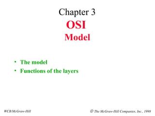 OSI Model PPT Computing Technology Computing