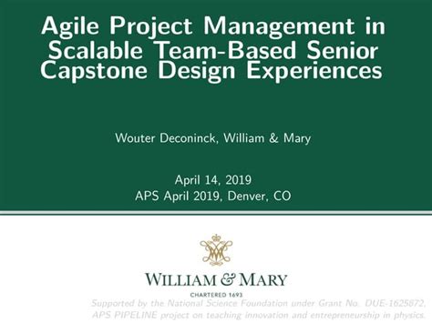 Agile Project Management In Scalable Team Based Senior Capstone Design Experiences Ppt Agile Project Management In Scalable Team Based Senior Capstone Design Experiences Ppt