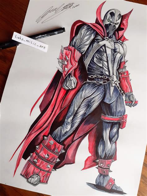 Seth Macfarlane S Spawn Drawing 40x30cm R Drawing