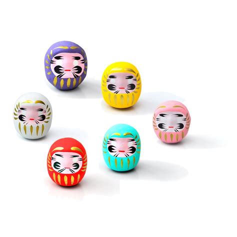 El daruma es el amuleto tradicional japonés de la buena suerte el