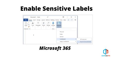 Enable Sensitive Labels For Groups Sites Azure Pro