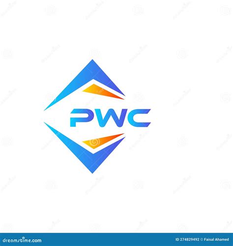 Pwc Abstract Technology Logo Design On White Background Pwc Creative