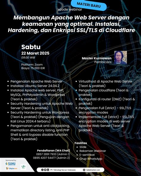 X Code Webinar X Code Membangun Apache Web Server Dengan Keamanan