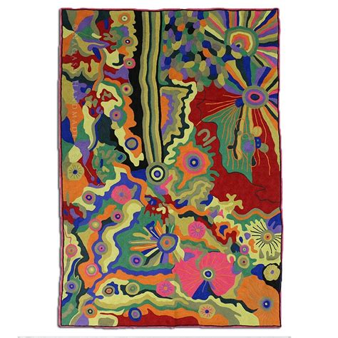 Chain Stitch Rug In Srinagar Jammu And Kashmir Chain Stitch Rug Chain