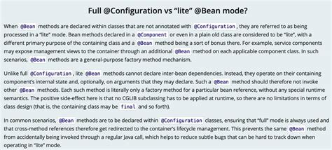 spring中 configuration注解的full模式和lite模式详解 java 脚本之家