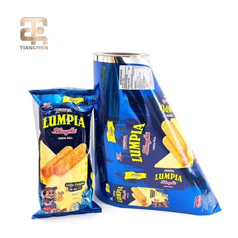 Metallic Gold Jam Cookie Printing Plastic Film Flexible Packaging Foil