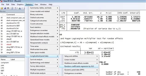 How To Perform Panel Data Regression For Random Effect Model In Stata Datapott Analytics