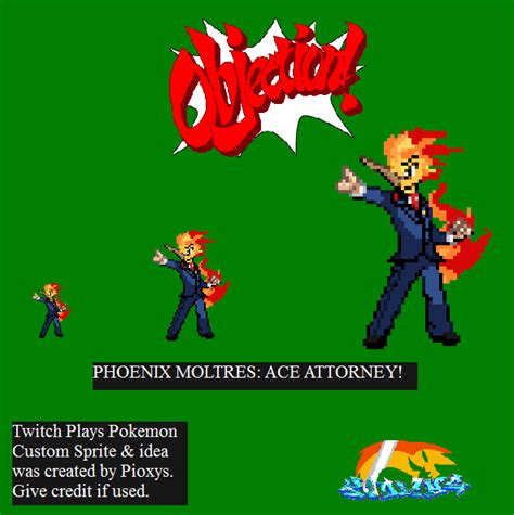 Twitch Plays Pokemon Fanart Phoenixmoltres Sprite By Pioxys On Deviantart