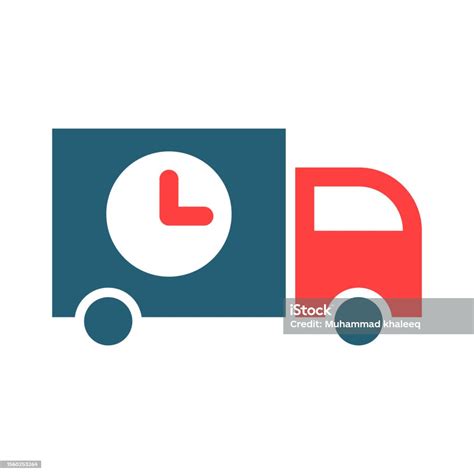 배송 시간 벡터 글리프 개인 및 상업적 사용을 위한 두 가지 색상 아이콘입니다 0명에 대한 스톡 벡터 아트 및 기타 이미지 0명 고체 디자인 Istock