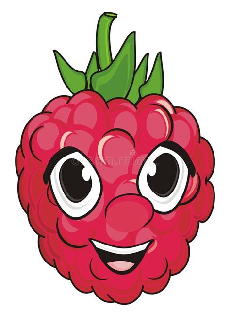 Raspberry With Face Stock Illustration Illustration Of Cutout 54020468