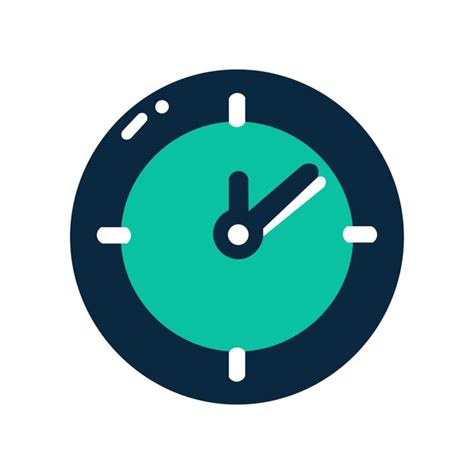 Premium Vector Clock Icon Stylized Clock Aesthetic Icon Flat Design