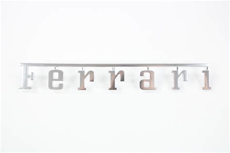 1965 70 Ferrari 275 330 250 365 Badge Script Emblem Classic Ferrari Parts