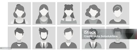 Profil Pengguna Avatar Placeholder Default Skala Abuabu Ikon Orang