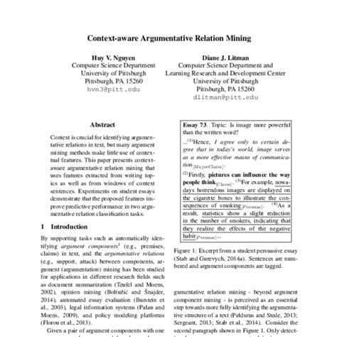 Context Aware Argumentative Relation Mining Acl Anthology
