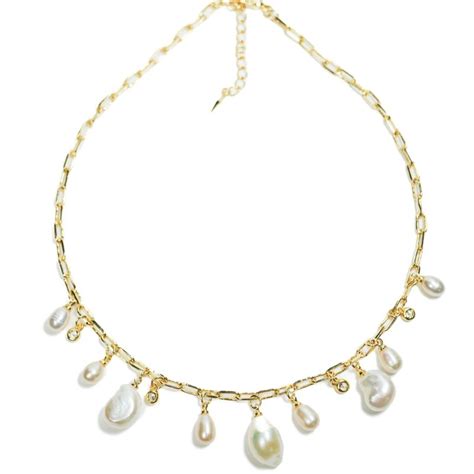 Isla Fresh Water Pearl Necklace Miss Cecilia Wolf And Badger