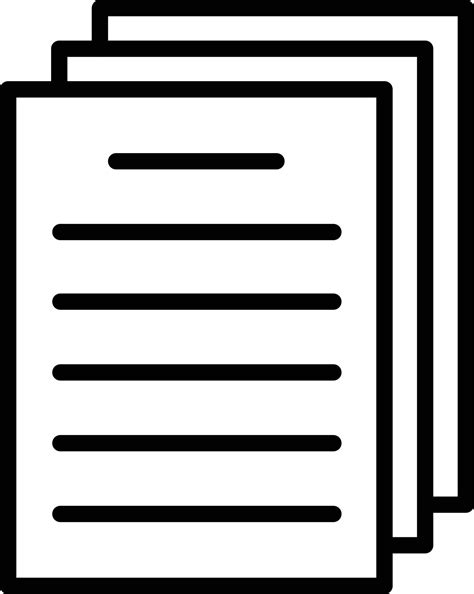 Document Line Icon 10592802 Vector Art At Vecteezy