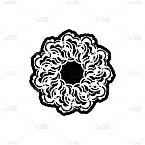 凯尔特人的点缀好标志纹身印刷品和明信片孤立在白色背景上矢量图