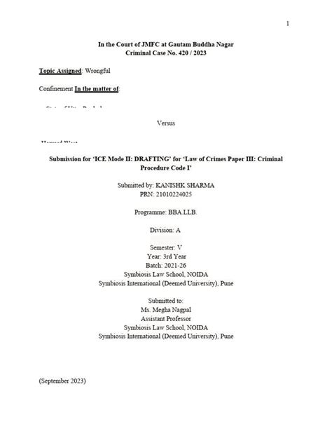 Crpc Drafting Reference Pdf Arrest Bail