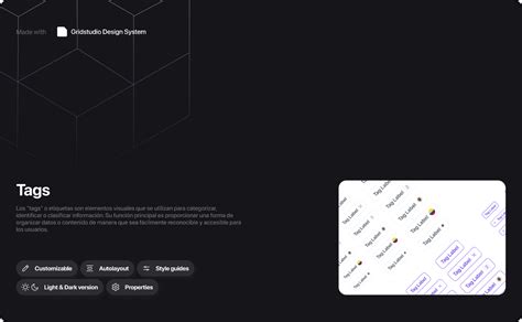 Tags Gridstudio Design System Free Resource Figma Community