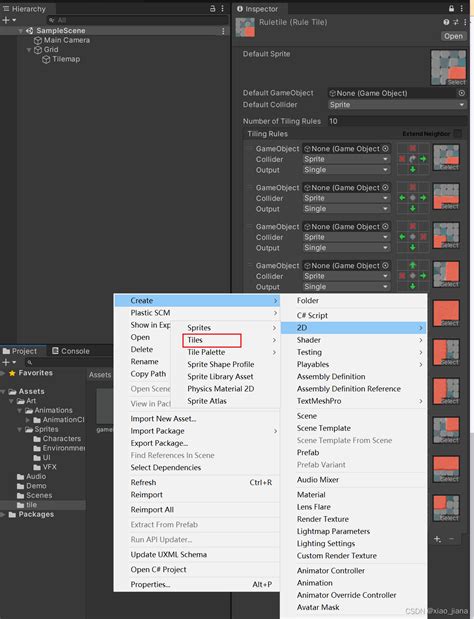 Unity右键creat ＞2d Object没有tilesunity 2d Object里面没有tilemap Csdn博客