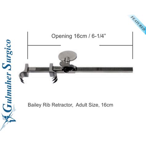 Bailey Rib Spreader Thoracic Instruments Gulmaher Surgico