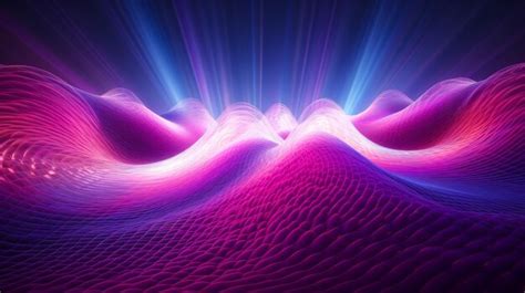 Premium Photo Wave Made Out Of Grids That Are Seen From A Cinematic