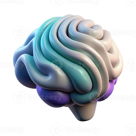 Beautiful Classic Brain Waves Abstract Design Isolated Original