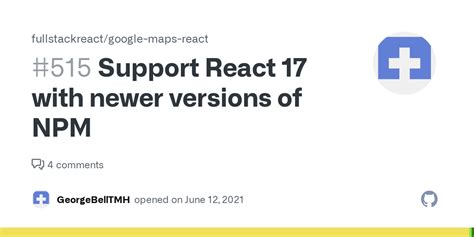 Support React 17 With Newer Versions Of Npm · Issue 515