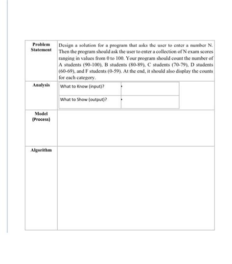 Solved Problem Statement Design A Solution For A Program Chegg