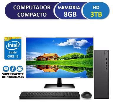 Computador Desktop Compacto Easypc Intel Core I5 8gb Hd 3tb Em Brasil