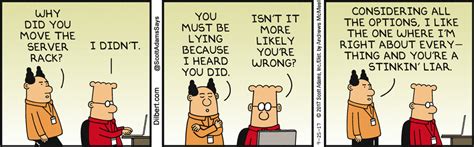 Dilbert Did Not Move The Server Rack Dilbert Viewer