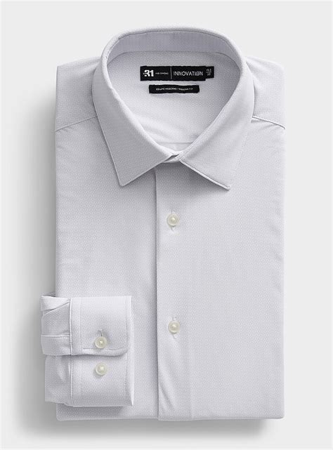 Tone On Tone Argyle Fluid Stretch Shirt Modern Fit Innovation